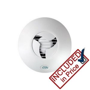 Icon Airflow Ventilation Extractor Fan With Over Run | Bathroom Shop ...