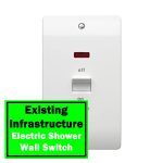 Electric Shower Wall Mounted Isolation Switch | Bathroom Shop Coventry