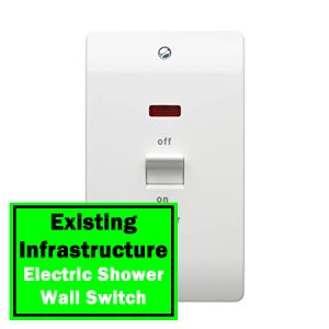 Electric Shower Wall Mounted Isolation Switch | Bathroom Shop Coventry